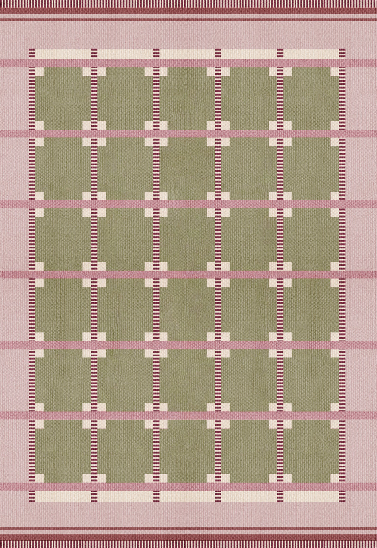 Chess Ullmatta Cornflower Blue | Rugs | Layered